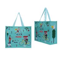 China Large reusable customized logo printing pp woven bag for sale