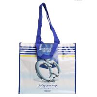 China Large reusable customized logo printing pp woven bag for sale
