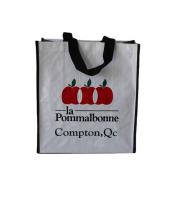 China Supermarket Reusable Recyclable Shopping Gift Promotional Laminated PP Woven Bag for sale