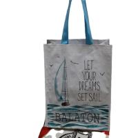 China PP Woven Shopping Bag with OPP Film for sale