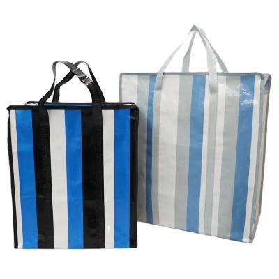 China Reusable PP Woven Tote Shopping Bags for Promotion for sale