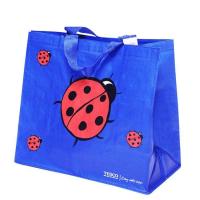 China Durable Glossy Laminated PP Woven Shopping Tote Bag with Handle for sale