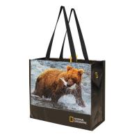 China Durable Glossy Laminated PP Woven Shopping Tote Bag with Handle for sale