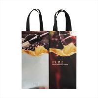 China Custom Printing Metallic Lamination PP Woven Reusable Tote Shopping Bags with Inner Insulation for sale