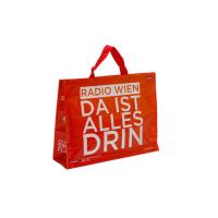 China Low Cost Supermarket Reusable PP Woven Shopping Bag for sale