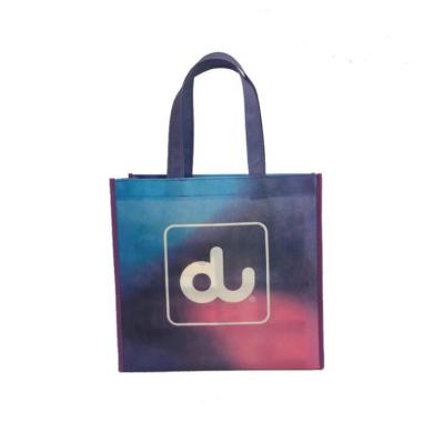 China Recycled PP Woven Laminated Shopping Bags for Christmas Advertising for sale