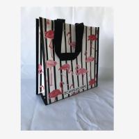 China Recycled PP Woven Laminated Shopping Bags for Christmas Advertising for sale
