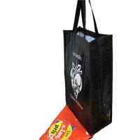 China Coated PP Woven Nonwoven Shopping Bag with Embroidery Handle for sale