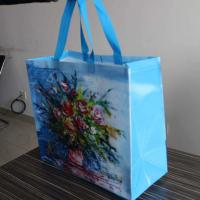 China 100% Recycled PP-Woven Polypropylene Laminated Shopping Bag for sale