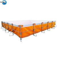 China Hot sell waterproof sunscreen rectangular live fish farming tank pond for sale