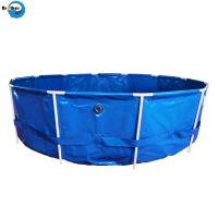 China Hot sell waterproof sunscreen rectangular live fish farming tank pond for sale