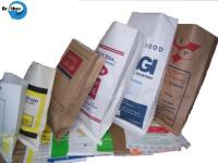 China 25kg Logo Print 2 Ply Kraft Paper Laminated PP Woven Valve Cement Bag for sale