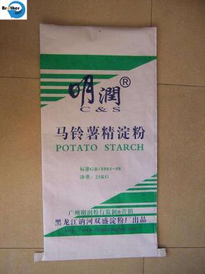 China OEM&ODM Eco Friendly Kraft Paper Bag Charcoal Chemical Laminated Custom PP Woven Bag for sale