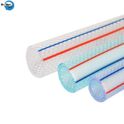 China Colorful Flexible Fiber Braided Reinforce Plastic PVC Garden Water Hose for sale