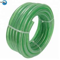 China 12mm 16mm 19mm 25mm Flexible Fiber Braided Reinforced PVC Garden Water Tube Pipe Hose for sale