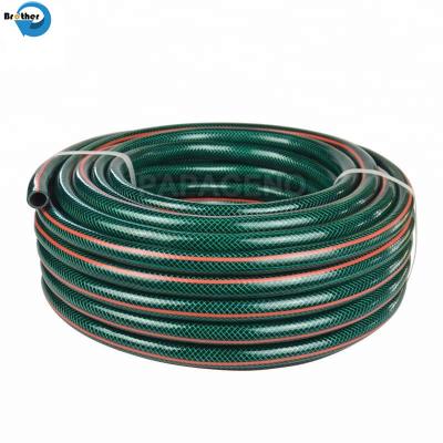 China 12mm 16mm 19mm 25mm Flexible Fiber Braided Reinforced PVC Garden Water Tube Pipe Hose for sale