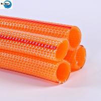 China Flexible Fiber Braided Reinforced PVC Garden Pipe Plant Flexible PVC Garden Hose for Water Irrigation for sale