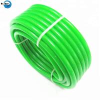 China Flexible Fiber Braided Reinforced PVC Garden Pipe Plant Flexible PVC Garden Hose for Water Irrigation for sale
