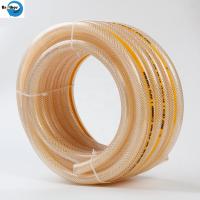 China Clear Plastic Vinyl Tubing Fiber Reinforced Braided PVC Tube Pipe Hose for Water Transfer for sale