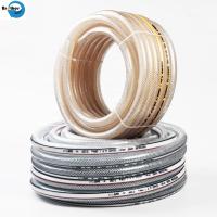China Clear Plastic Vinyl Tubing Fiber Reinforced Braided PVC Tube Pipe Hose for Water Transfer for sale