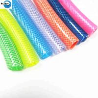 China Hot Sale Clear Plastic PVC Pipe Fiber Reinforced Braided Water Hose PVC Hose for sale