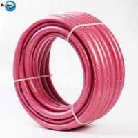 China Clear Plastic Vinyl Tubing Fiber Braided Reinforced PVC Tube Pipe Hose for Water Transfer for sale