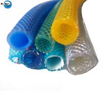 China Clear Plastic Vinyl Tubing Fiber Braided Reinforced PVC Tube Pipe Hose for Water Transfer for sale
