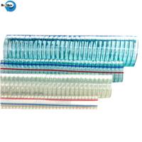 China Transparent/Clear Food Grade PVC Steel Wire Reinforced Suction Hose for sale