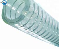 China Hose Manufacture Industrial Transparent Anti Static PVC Flexible Vacuum Spiral Steel Wire Pipe Hose for sale