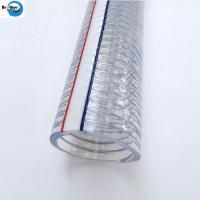 China PVC Spring Spiral Helix Steel Wire Reinforced Suction Discharge Hose for sale