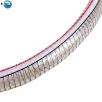 China PVC Spring Spiral Helix Steel Wire Reinforced Suction Discharge Hose for sale