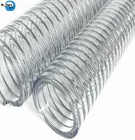 China Flexible Clear PVC Spring Spiral Steel Wire Reinforced Water Fuel Suction Discharge Conduit Pipe Hose for sale