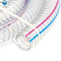 China PVC Steel Wire Reinforced Hose for Water Oil Powder Suction Discharge Conveying for sale