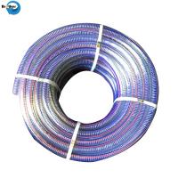 China Flexible Clear PVC Spring Spiral Steel Wire Reinforced Water Fuel Suction Discharge Conduit Pipe Hose for sale