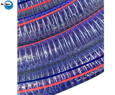 China Industrial PVC Spiral Steel Wire Reinforced Water/Air/Rubber/Suction/Garden Hoses for sale