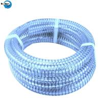 China Flexible Clear PVC Spring Spiral Steel Wire Reinforced Water Fuel Suction Discharge Conduit Pipe Hose for sale