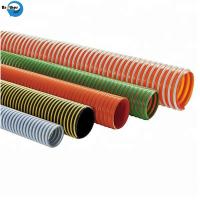 China Corrugated Spiral Colorful PVC Suction Hose for sale