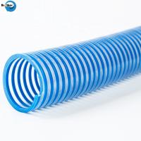 China Flexible Corrugated Water Pump Helix Spiral Vacuum 6 8 10 Inch PVC Suction Hose for sale