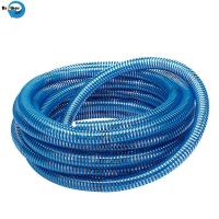 China Flexible Plastic Reinforced PVC Helix Suction Discharge Spiral Tube Pipe Conduit Line Hose with Corrugated or Flat Surfa for sale