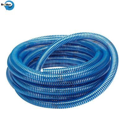 China Flexible Plastic Reinforced PVC Helix Suction Discharge Spiral Tube Pipe Conduit Line Hose with Corrugated or Flat Surfa for sale
