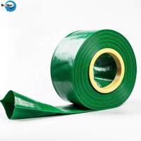 China PVC Reinforced Soft Flexible Anti-UV Durable Farmland Irrigation Water Discharge Layflat Hose for sale