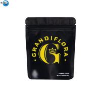 China Custom Black Laminated Pouch Coffee Tea Snack Fruit Tobacco Flexible Plastic Packaging Bag for sale