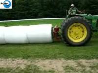 China 155GSM Gravure Printing Hay Bale Sleeves Polypropylene Woven Rolls Custom Length for sale