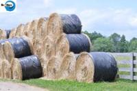 China 100gsm PP / HDPE Woven Hay Bale Sleeves Fabric Gravure Printing For Building for sale