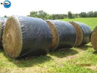 China 150 Gsm PP Woven Plastic Hay Bale Covers Moisture Proof For Wrapping Alfalfa Hay for sale