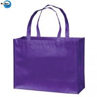 China Custom Laser Golden Embossed PP Laminated Non Woven Fabric Handle Shopping Bag for Wholesale for sale