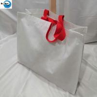 China Wholesale W Cut T Shirt Vest D Cut PP Non Woven Canvas Cotton Nylon Polyester Drawstring Supermarket Tote for sale