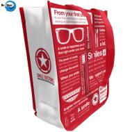 China Low MOQ Cheap Price Promotional Customized Colors Eco Tote PLA Non-Woven Shopping Bag, Recyclable PP Non Woven Bags for sale