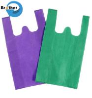 China Wholesale Biodegradable Blank T-Shirt Design Non Woven Shopping Tote Bag with Logo Printing for Promotion for sale