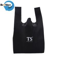 China Logo Print 100% PP Nonwoven Fabric Raw Material for Non Woven Shopping Bags T-Shirt Bags W-Cut Bags Vest Bags for sale